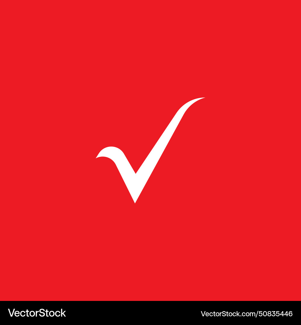 Check v mark logo Royalty Free Vector Image - VectorStock