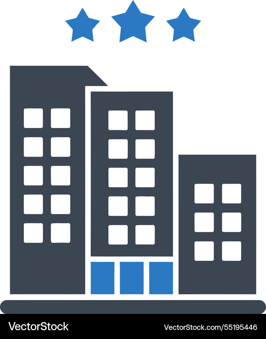 Hotel rating icon Royalty Free Vector Image - VectorStock