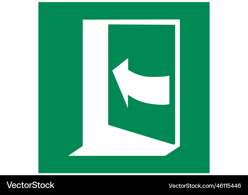 Left hand door Royalty Free Vector Image - VectorStock