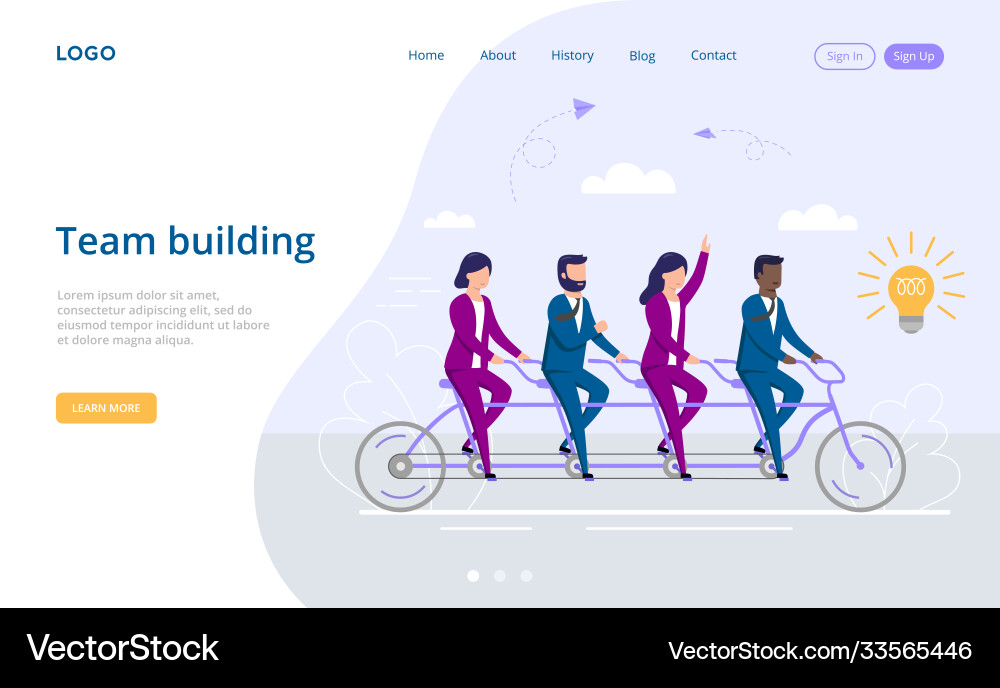 Partnership team building and teamwork concept Vector Image