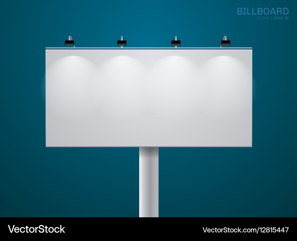 Billboard Royalty Free Vector Image - VectorStock