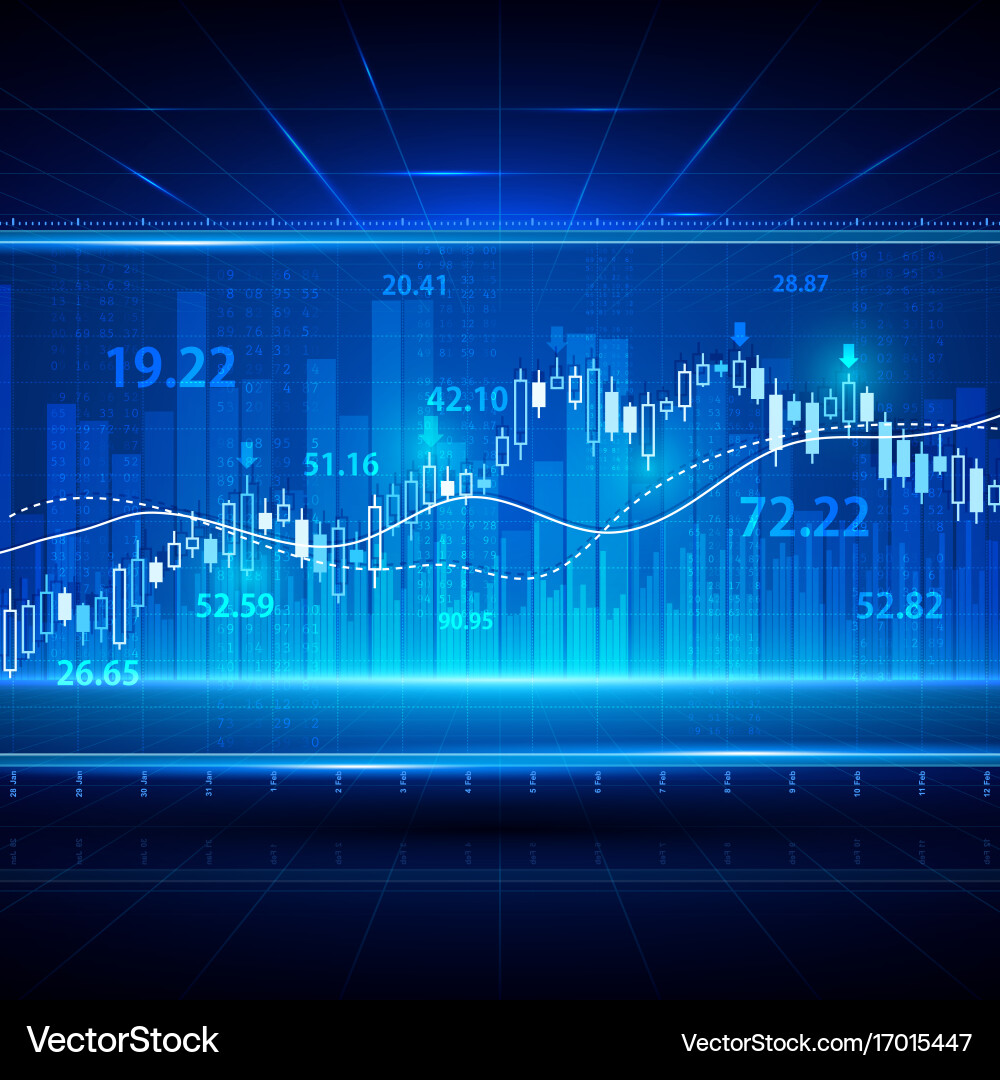 Financial Market Abstract Background Royalty Free Vector