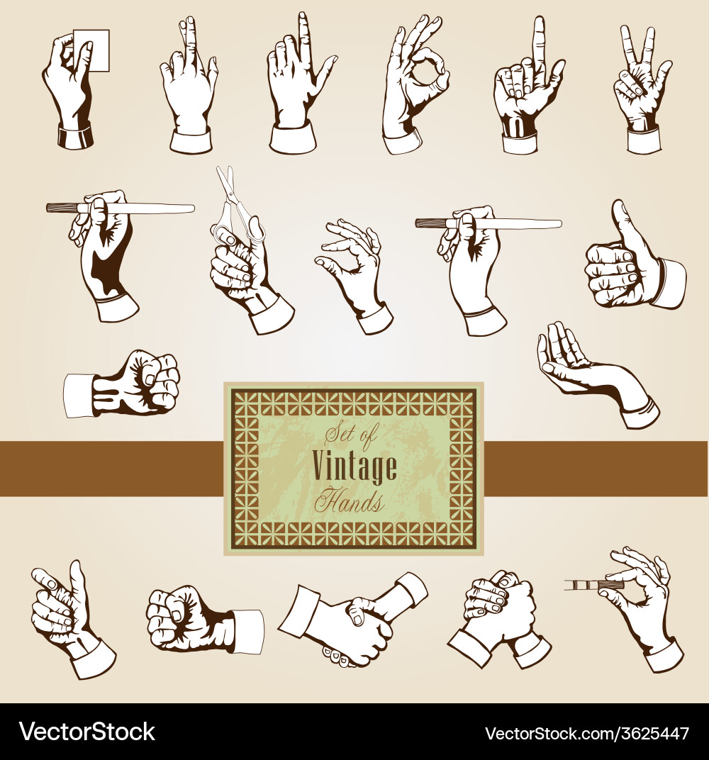 Hands Royalty Free Vector Image - VectorStock