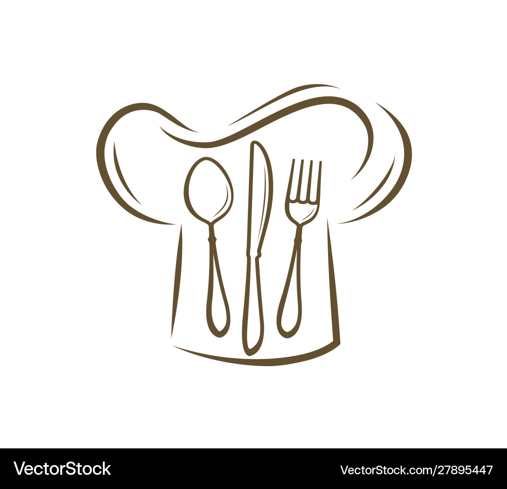 Logo menu restaurant eatery symbol Royalty Free Vector Image