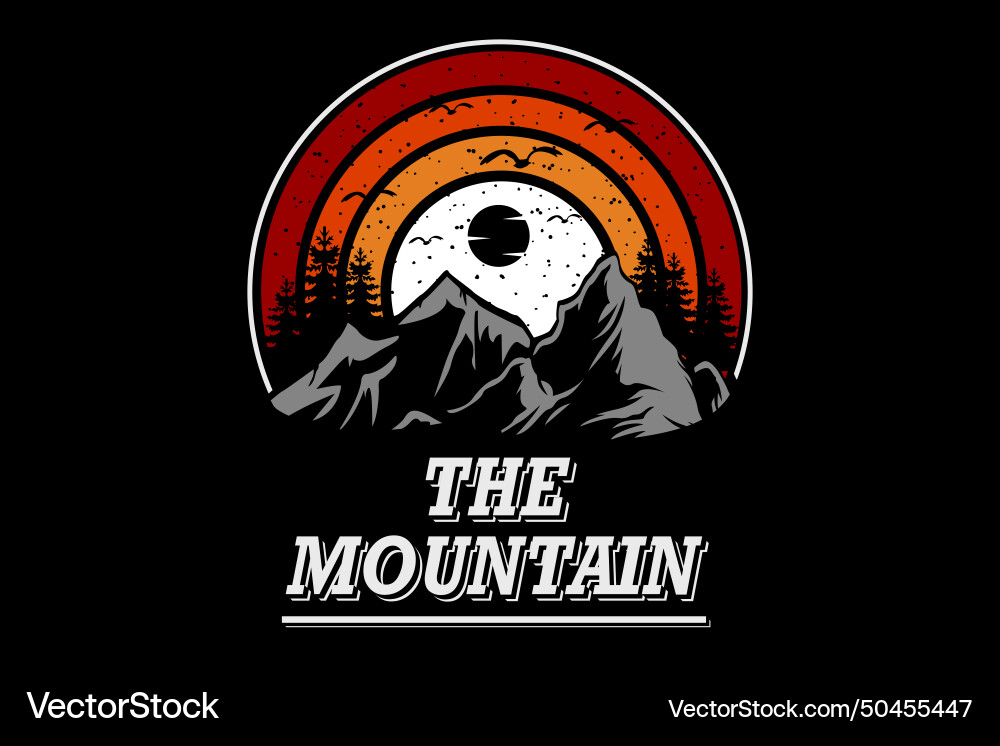 Mountain landscape design Royalty Free Vector Image