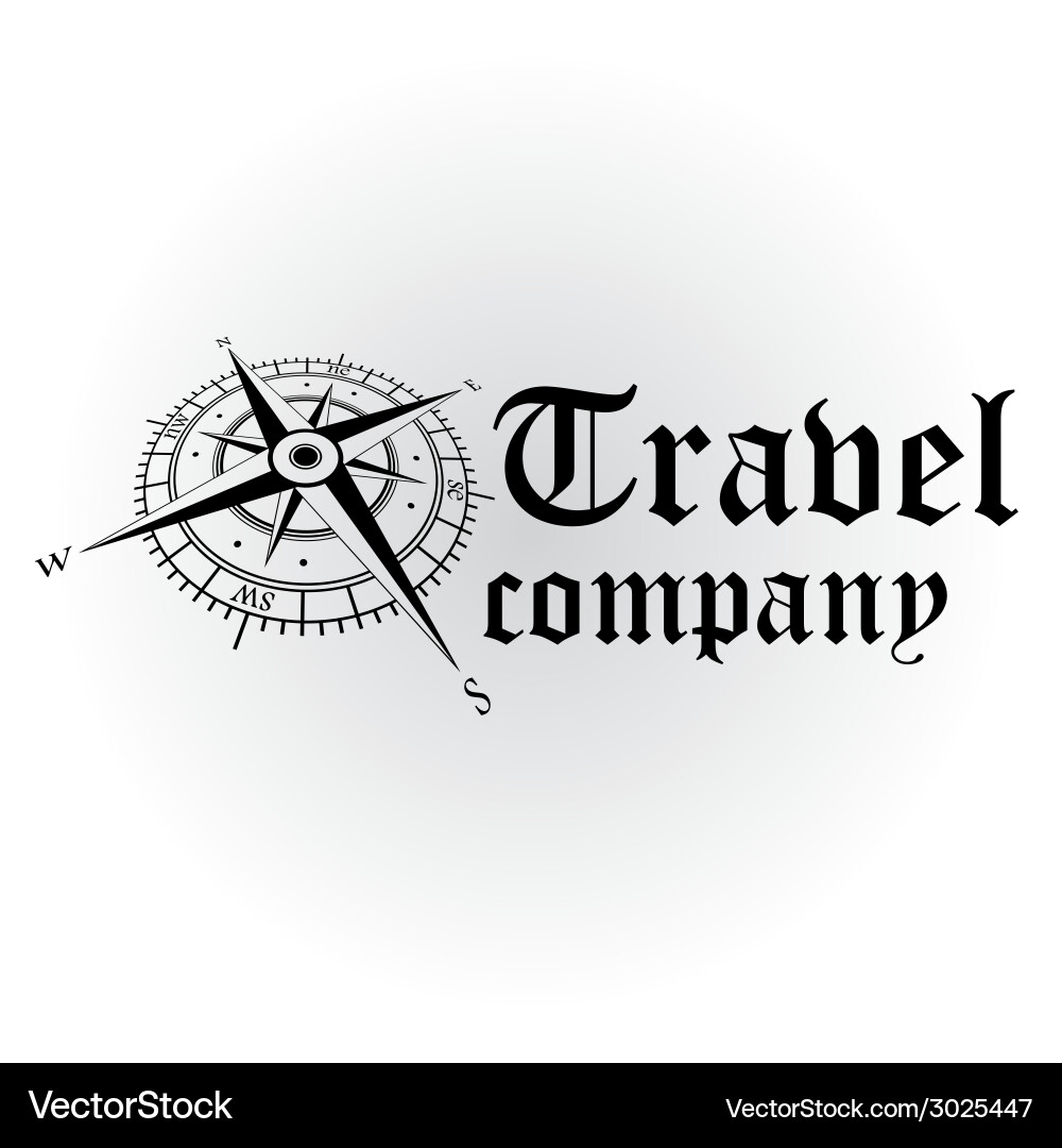 Wind rose logo Royalty Free Vector Image - VectorStock