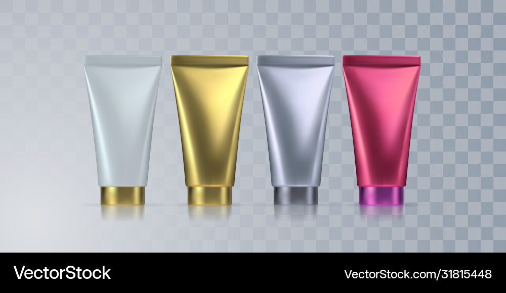 Cream tubes Royalty Free Vector Image - VectorStock