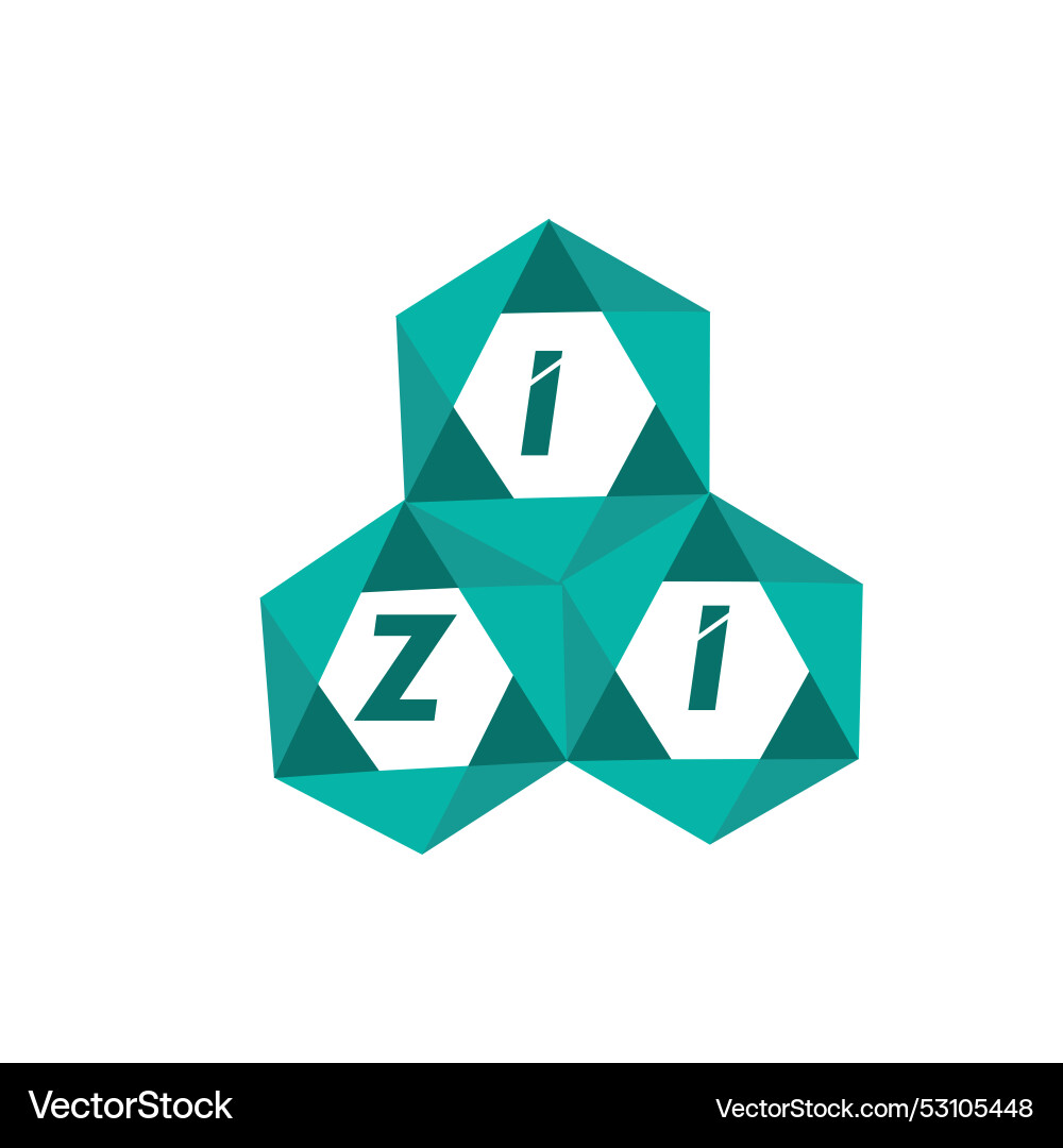 Izi creative minimalist letter logo unique Vector Image