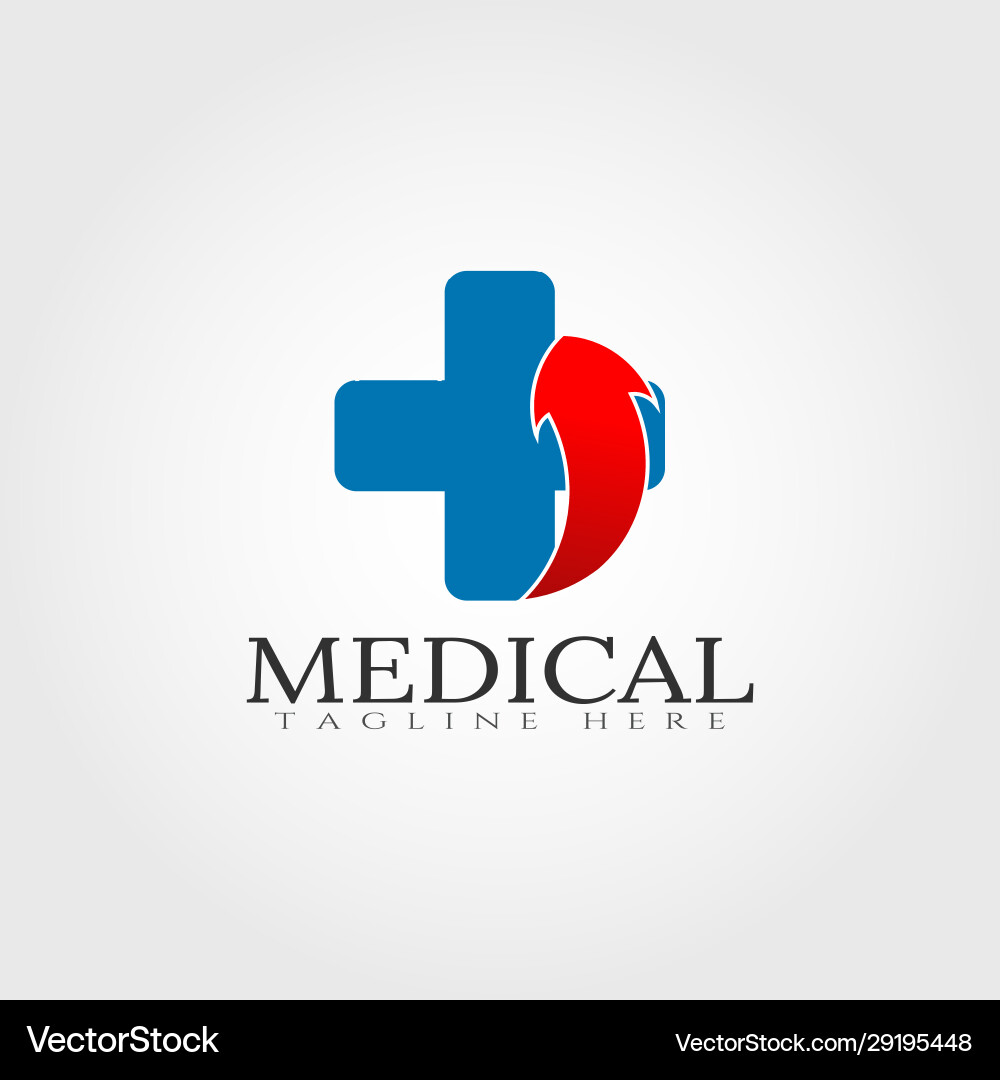 Medical logo design Royalty Free Vector Image - VectorStock