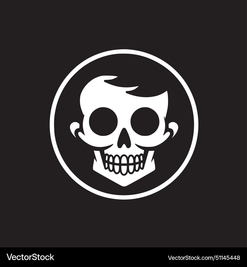 Skeleton - minimalist and flat logo Royalty Free Vector
