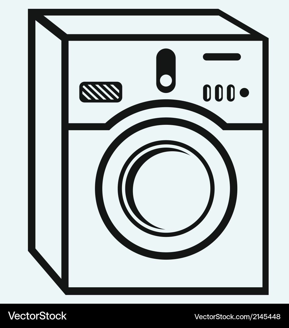 Washing machine Royalty Free Vector Image - VectorStock