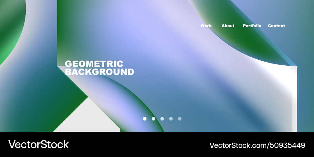 Abstract geometric shapes web design page Vector Image