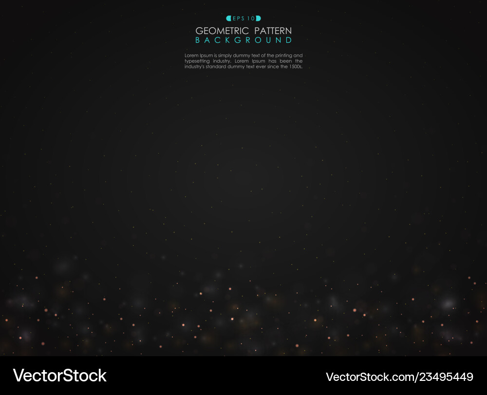 Abstract gradient black background with small Vector Image