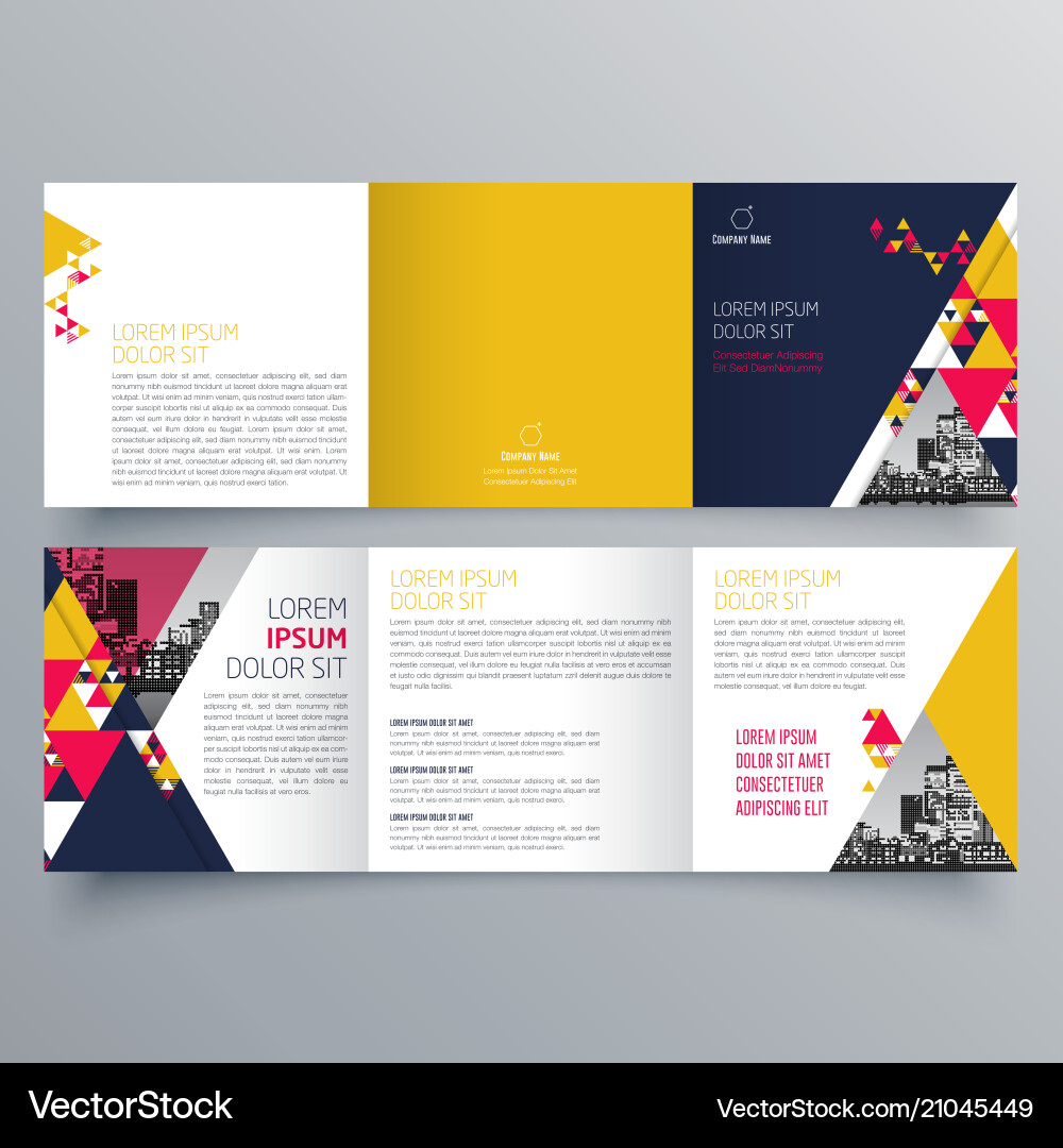 Brochure design template Royalty Free Vector Image