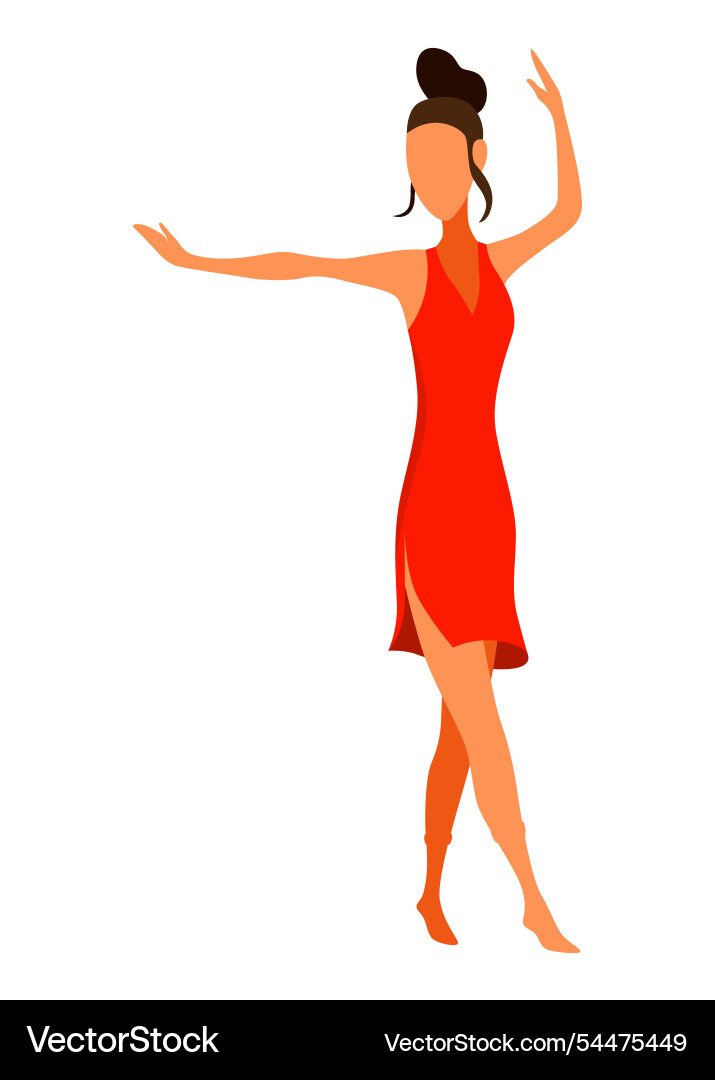 Contemporary and classical dancing dancer Vector Image
