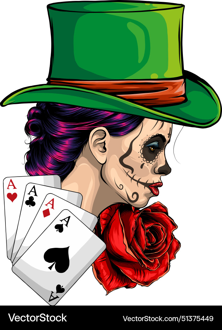 Draw of dead girl design Royalty Free Vector Image