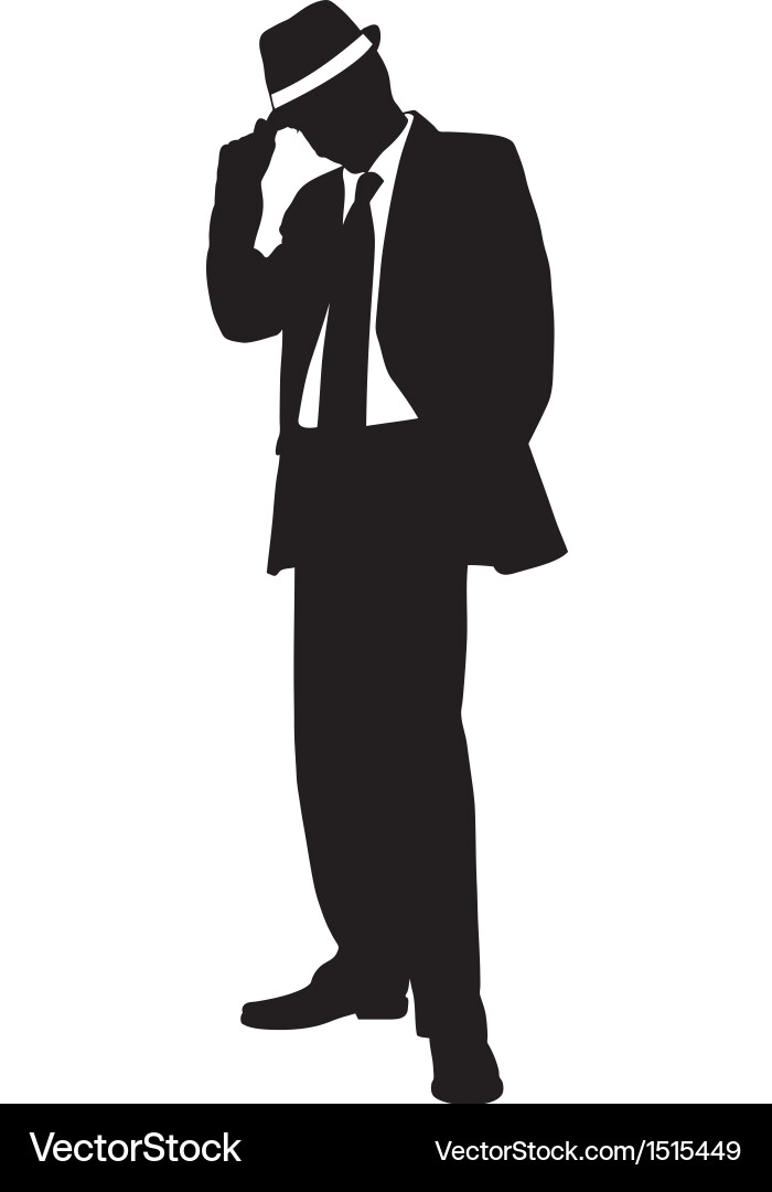 Man silhouette Royalty Free Vector Image - VectorStock