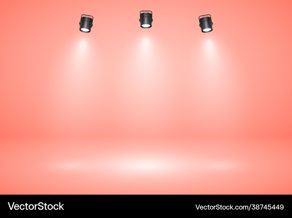 Pastel Peach Studio Backdrop Royalty Free Vector Image