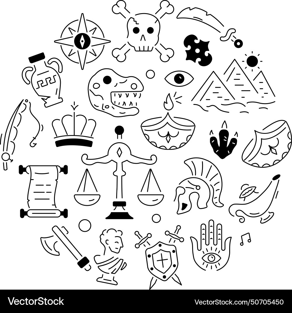 Art collectibles Royalty Free Vector Image - VectorStock