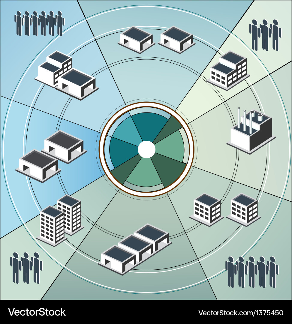 Production chart Royalty Free Vector Image - VectorStock
