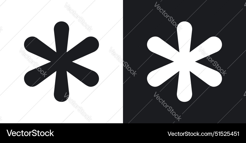Asterisk icon Royalty Free Vector Image - VectorStock