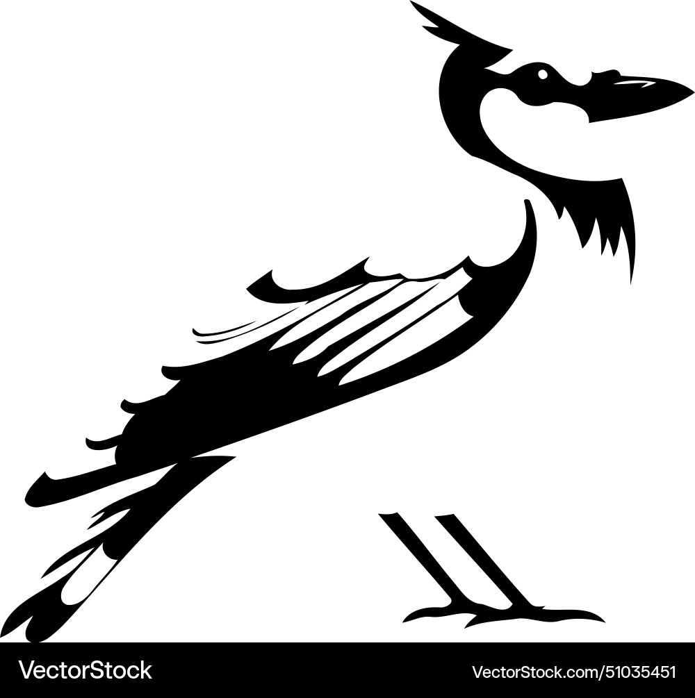 Blue jay bird isolated on a white background Vector Image