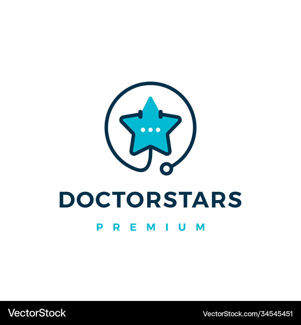 Doctor stars logo icon Royalty Free Vector Image