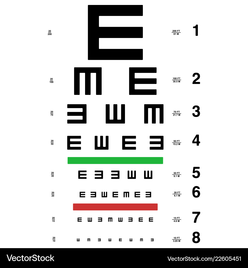 Snellen Eye Exam Chart Printable Free - Infoupdate.org