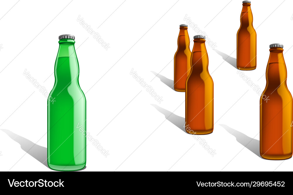 Bottle line2 Royalty Free Vector Image - VectorStock