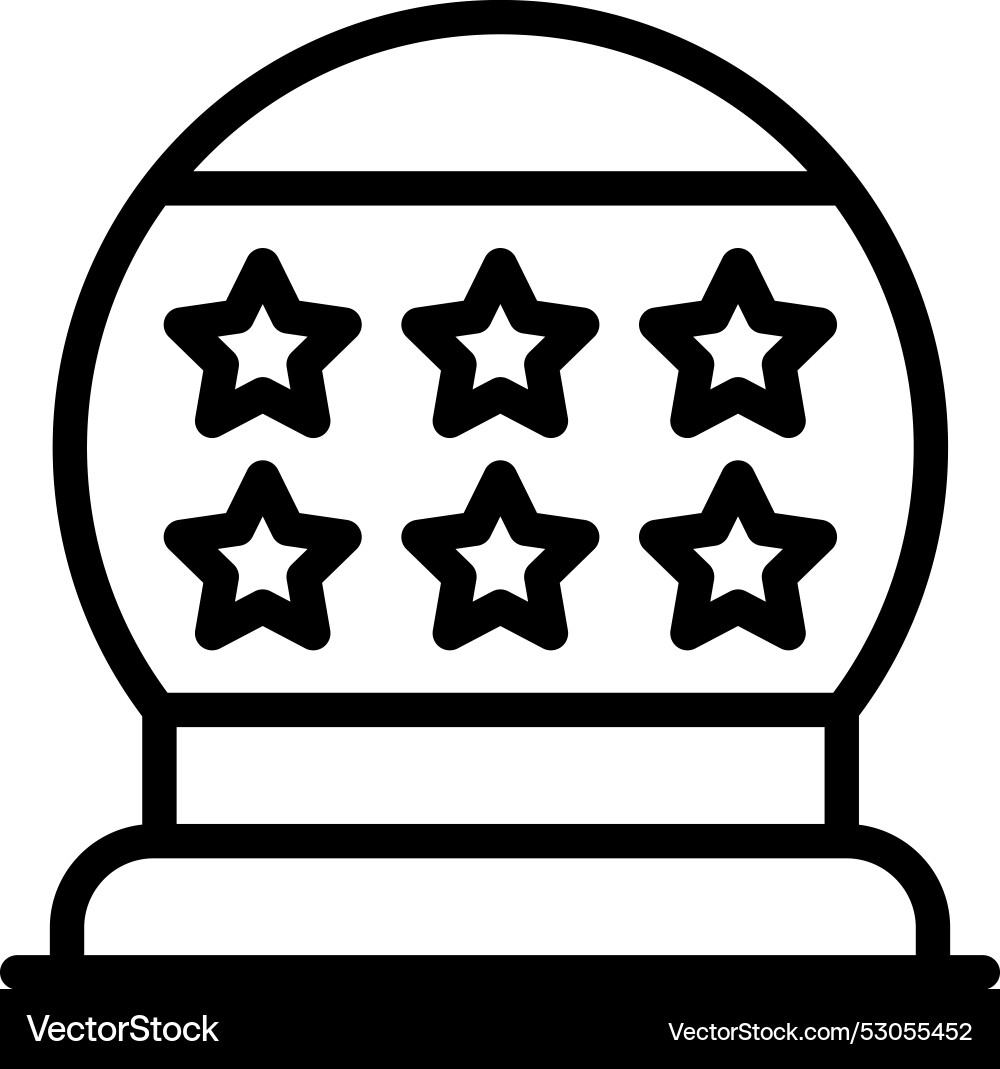 Crystal ball icon design Royalty Free Vector Image