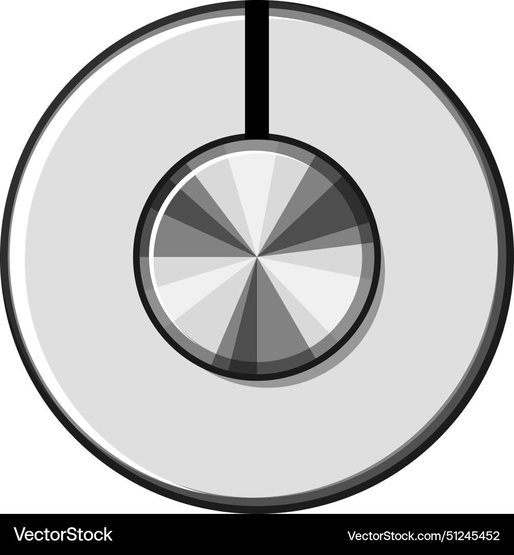 Level dial knob cartoon Royalty Free Vector Image