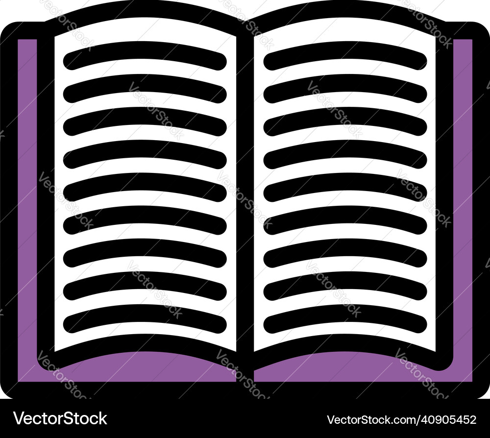 Open book icon Royalty Free Vector Image - VectorStock