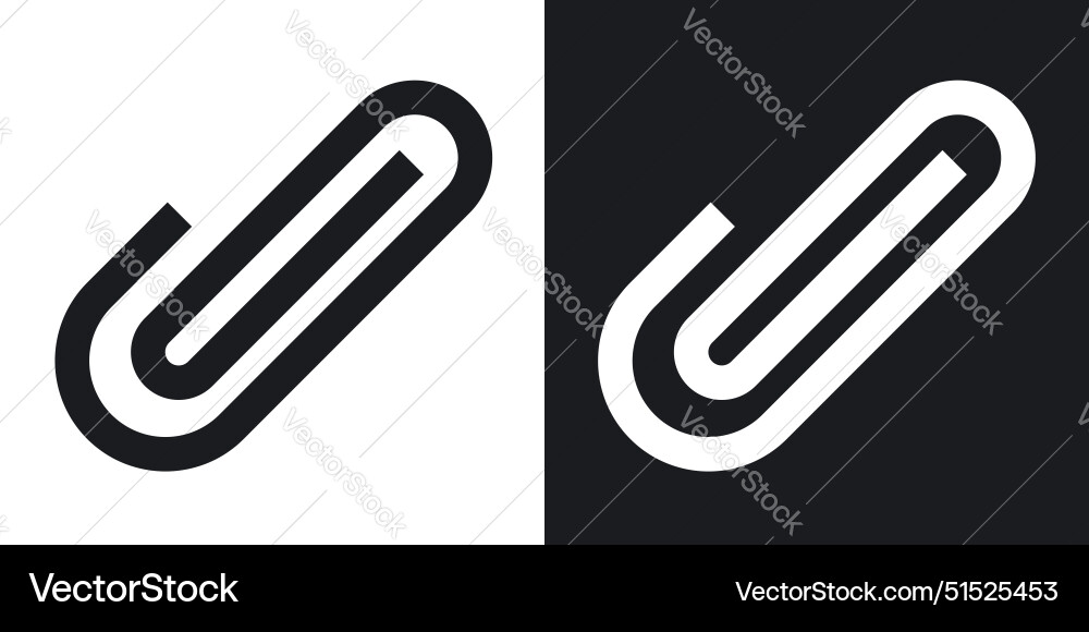 Attachment clip icon Royalty Free Vector Image