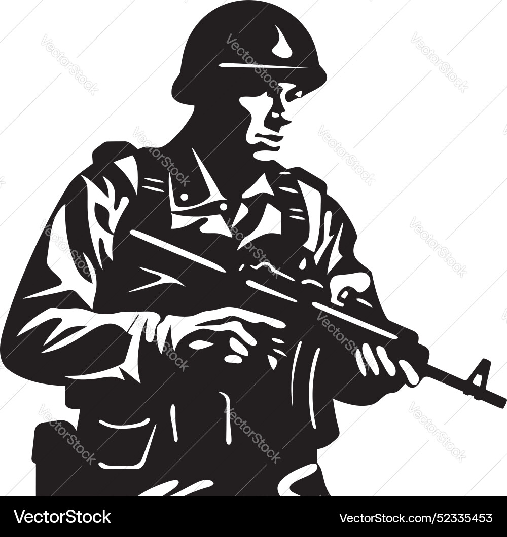 Battlefield weaponry icon tactical firearm Vector Image