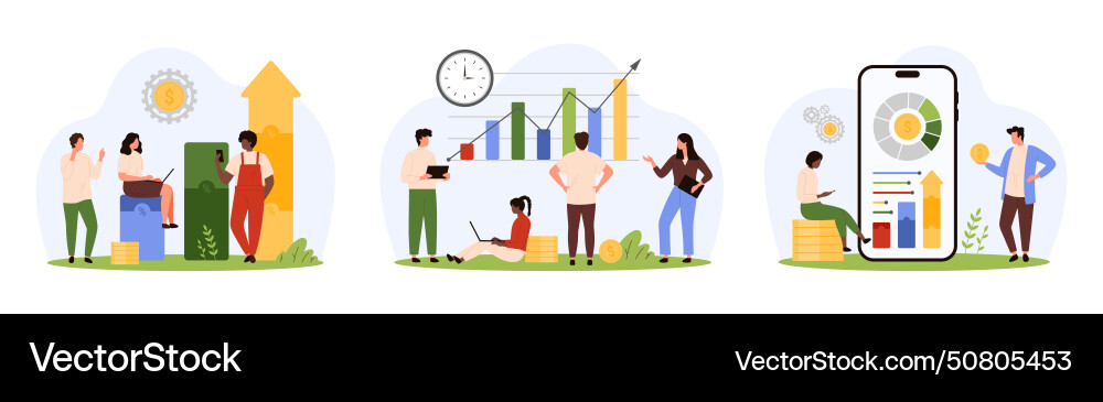 Economic growth and progress accounting Royalty Free Vector