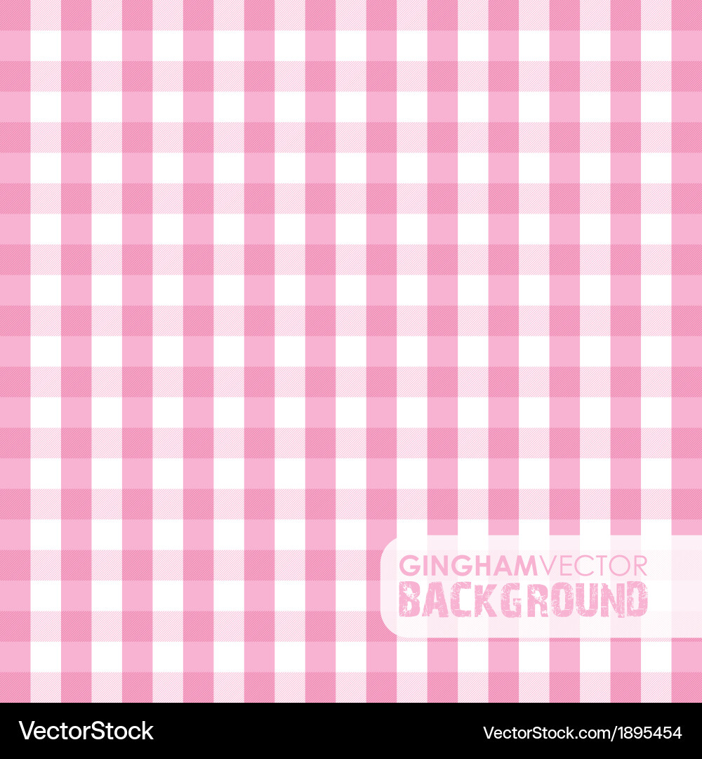 Gingham pink Royalty Free Vector Image - VectorStock