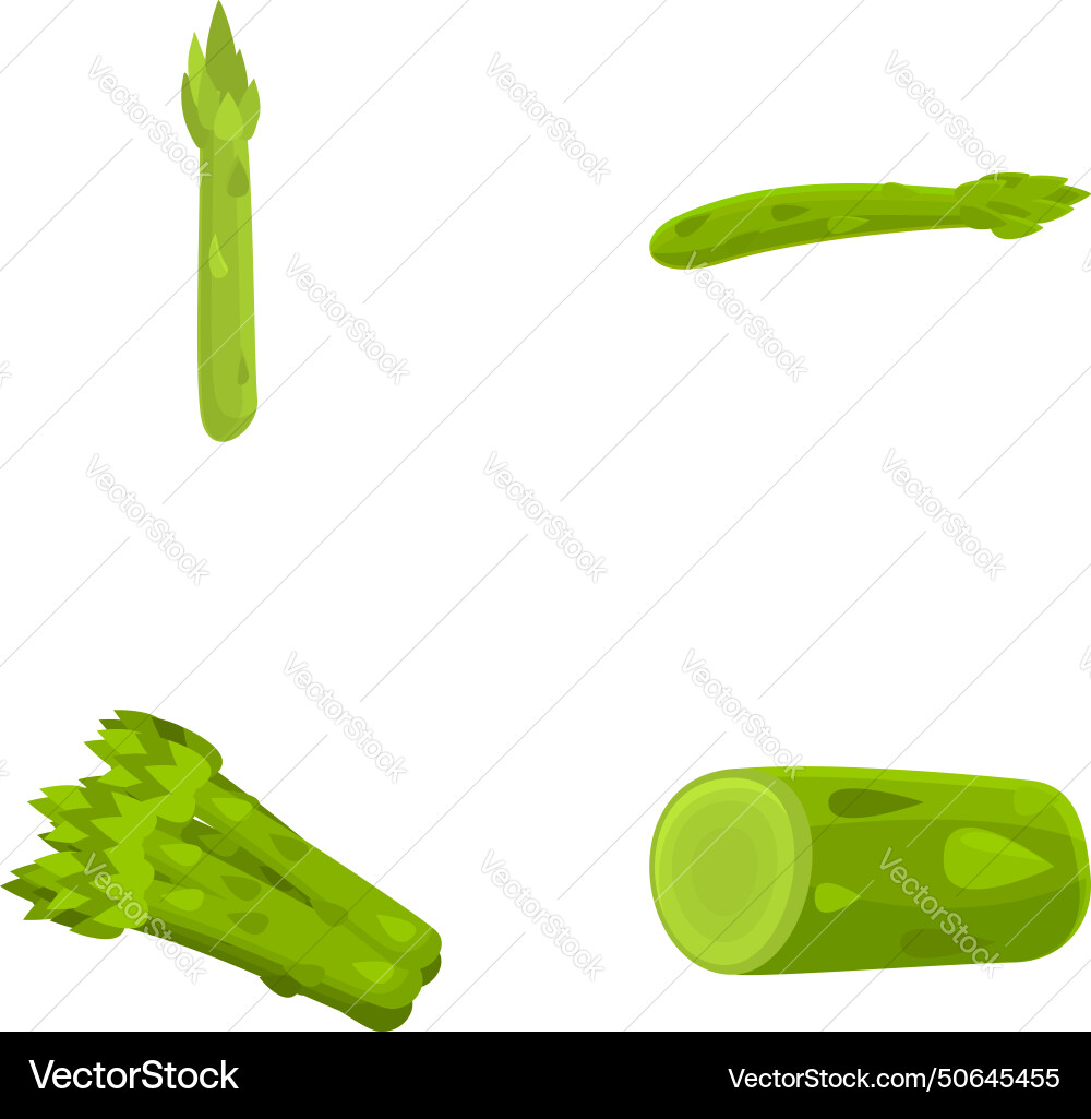 Celery icons set cartoon juicy fresh Royalty Free Vector Celery icons set cartoon juicy fresh Royalty Free Vector