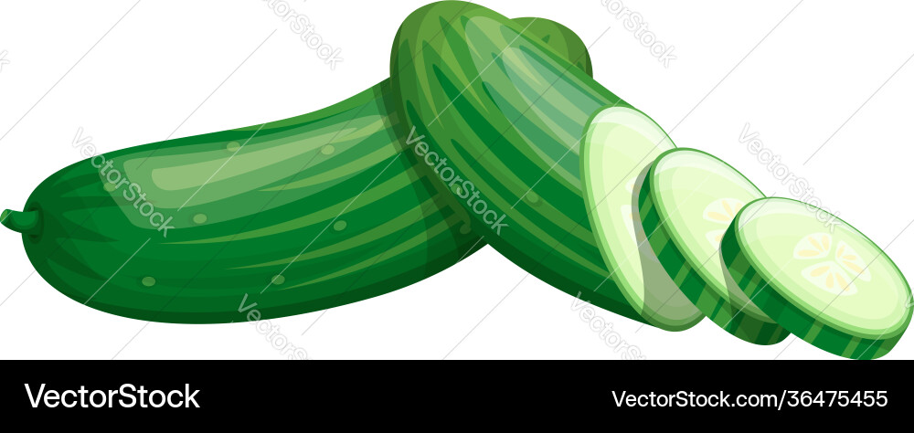 Cucumber Icon - Vegetable Royalty Free Vector Image