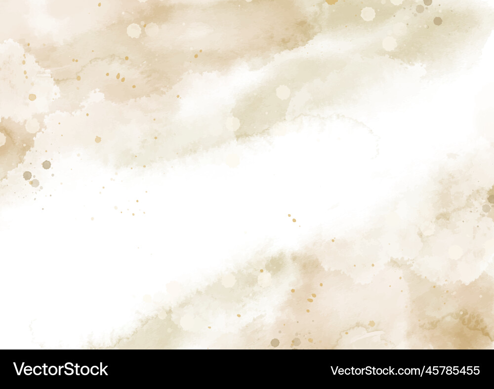 Hand painted watercolour background in neutral Vector Image