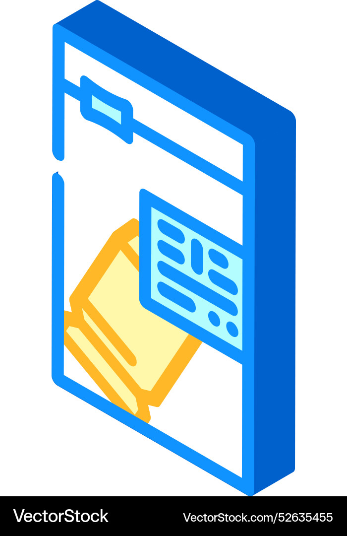 Physical evidence crime isometric icon Royalty Free Vector