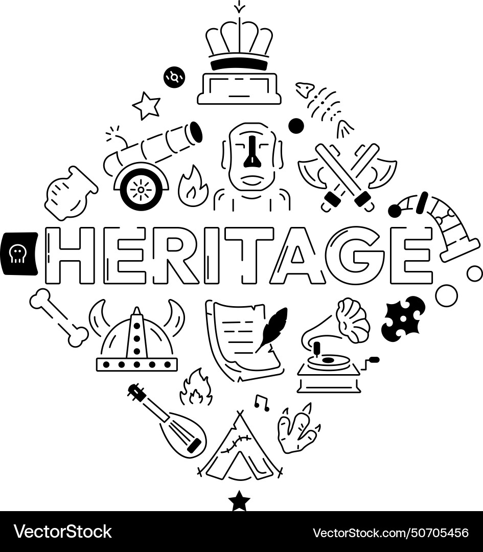 Art heritage Royalty Free Vector Image - VectorStock