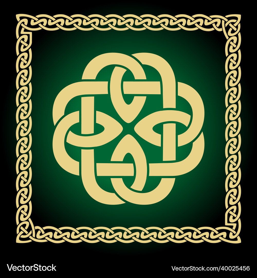 Celtic knots frames simple Royalty Free Vector Image