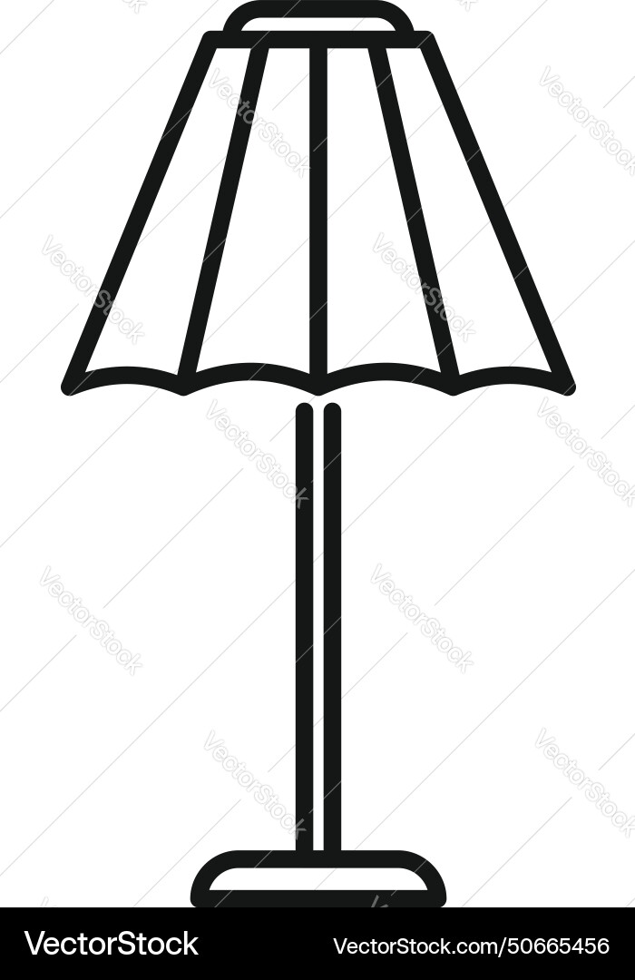 Decorative torcher icon outline fixture Royalty Free Vector