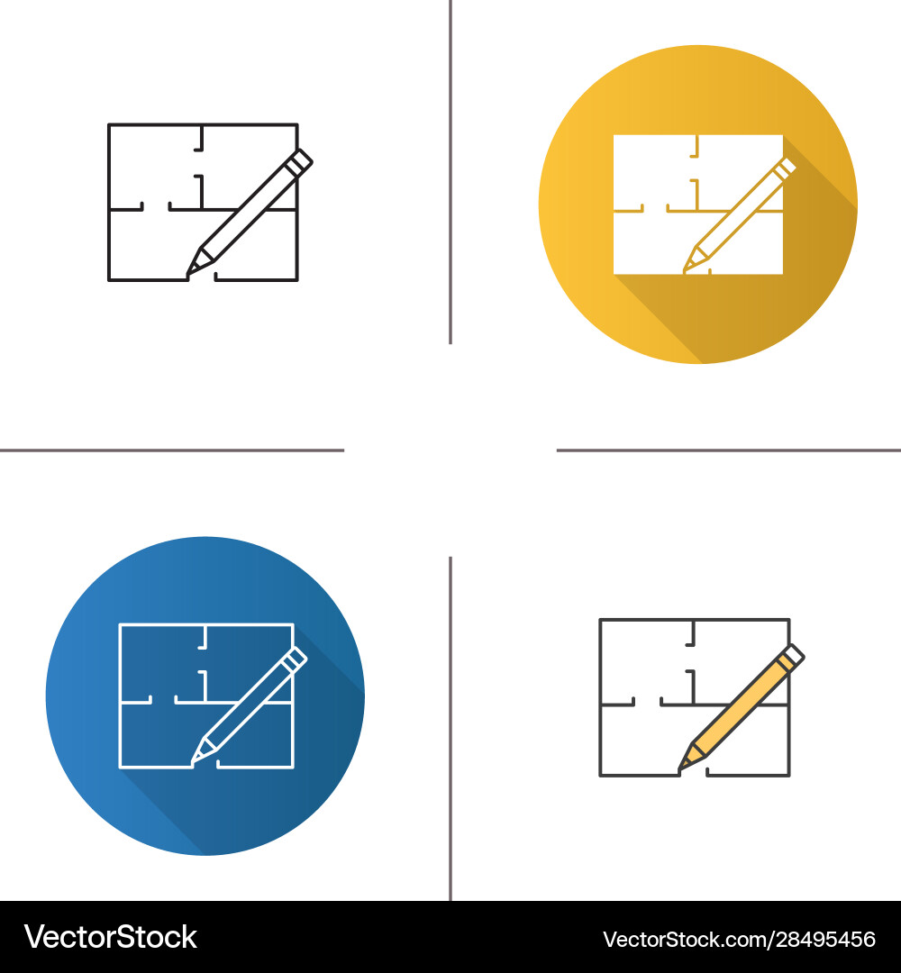 Floor plan icon Royalty Free Vector Image - VectorStock