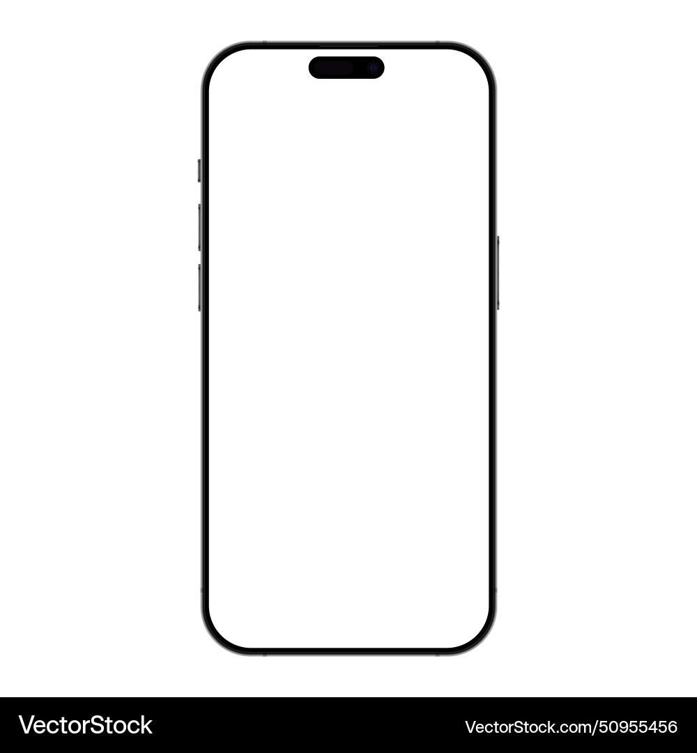 Realistic mockup phone for visual ui app Vector Image