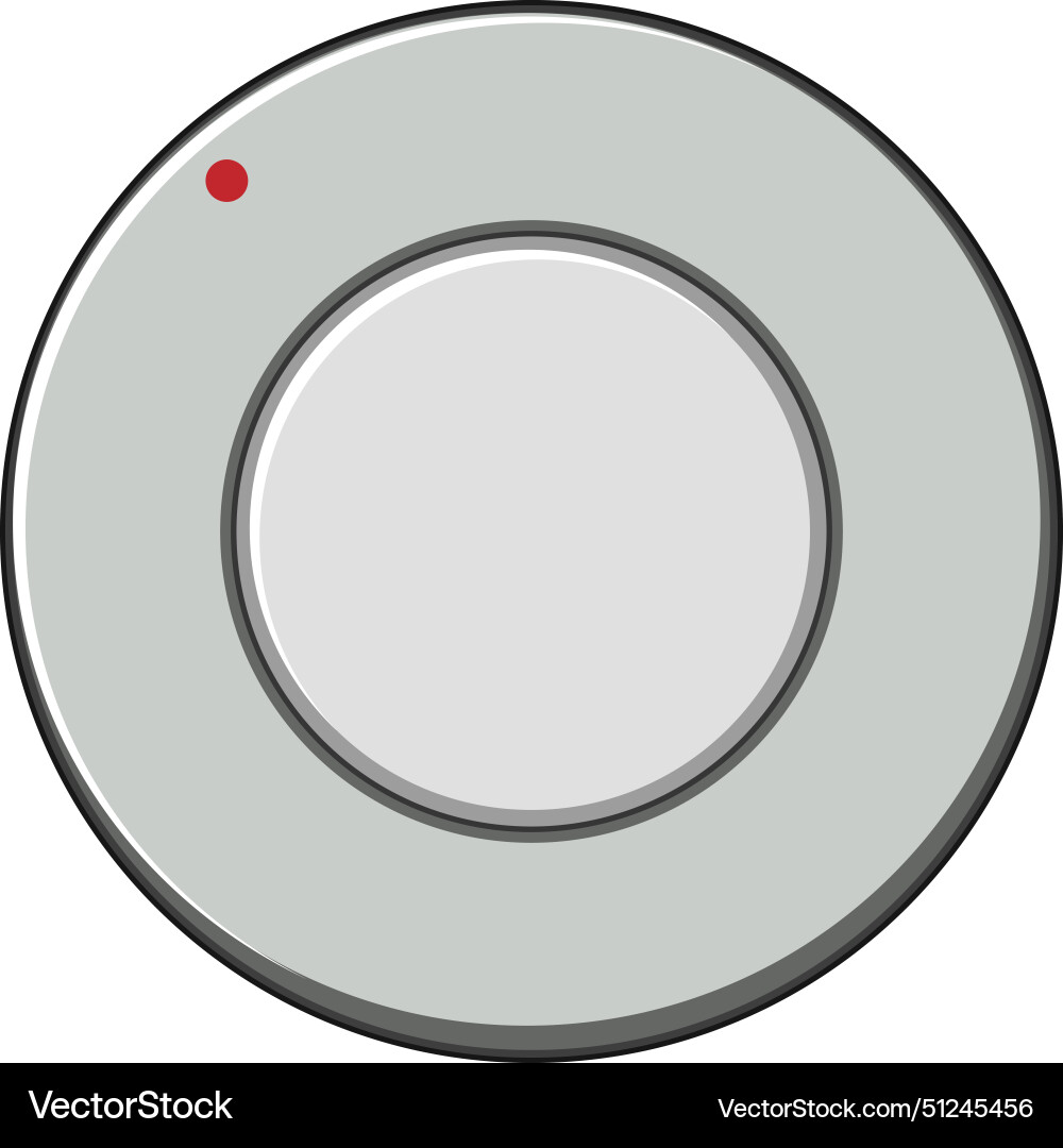 Round dial knob cartoon Royalty Free Vector Image