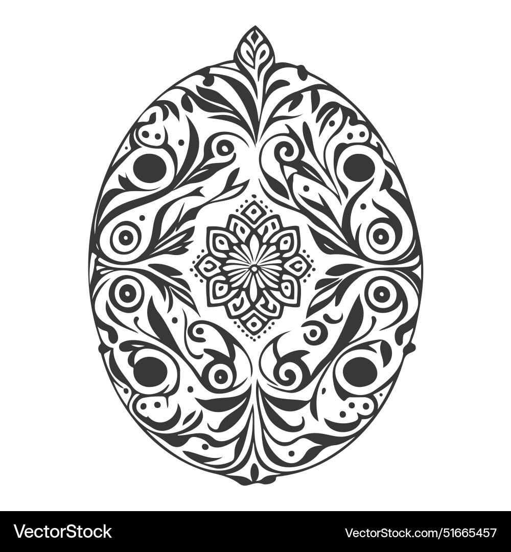 Batik pattern ornament design grey Royalty Free Vector Image