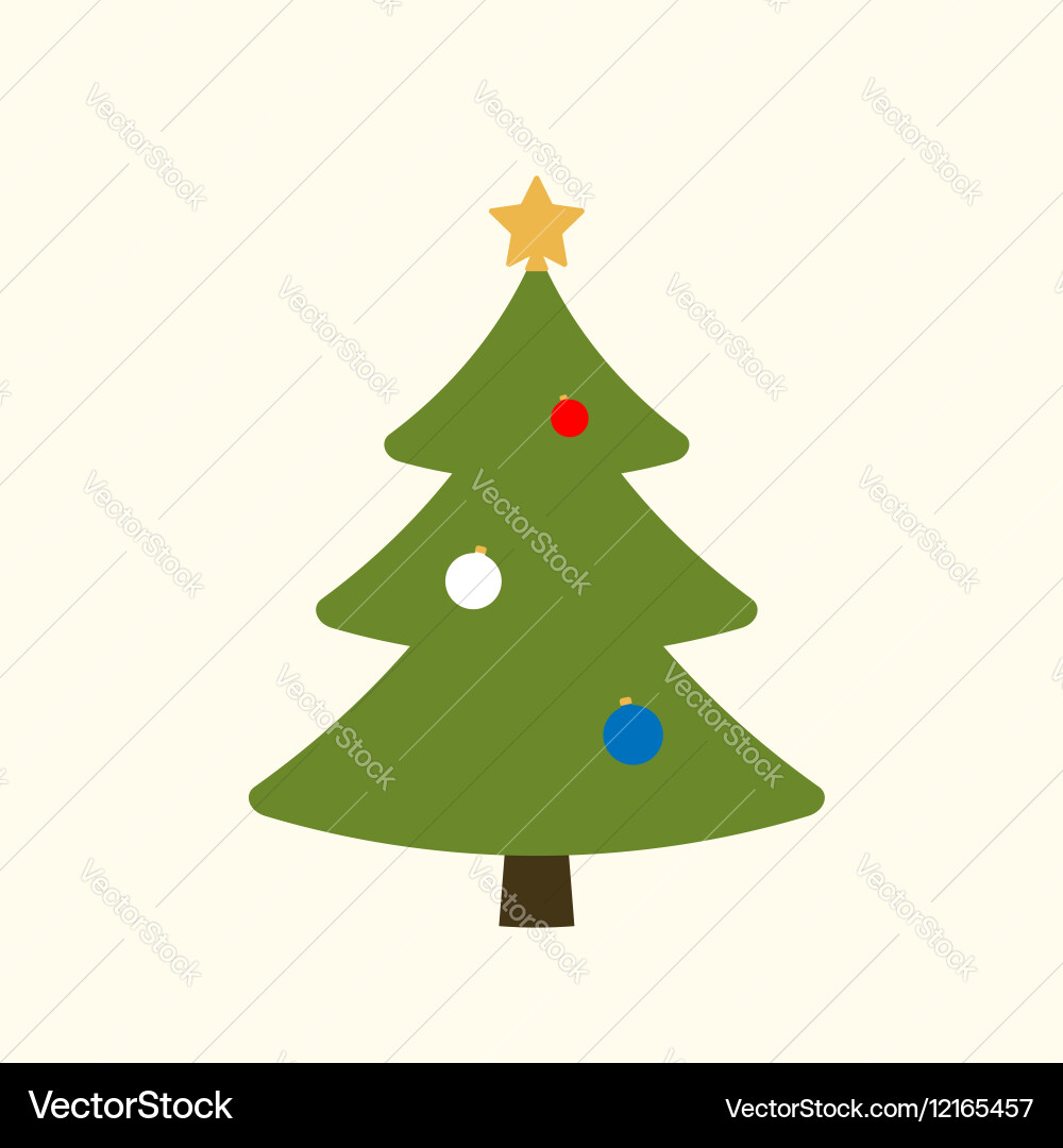 Christmas tree Royalty Free Vector Image - VectorStock