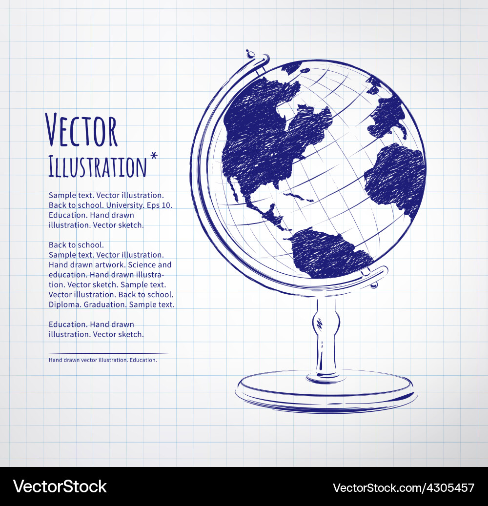 Globe Royalty Free Vector Image - VectorStock