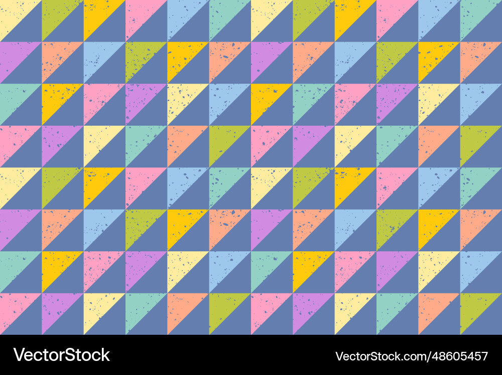 Pattern with grunge abstract triangles Royalty Free Vector